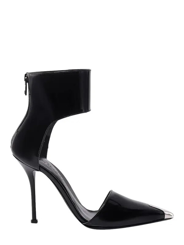 Alexander McQueen Punk Harness Stiletto Pumps With Metal Toe - Black