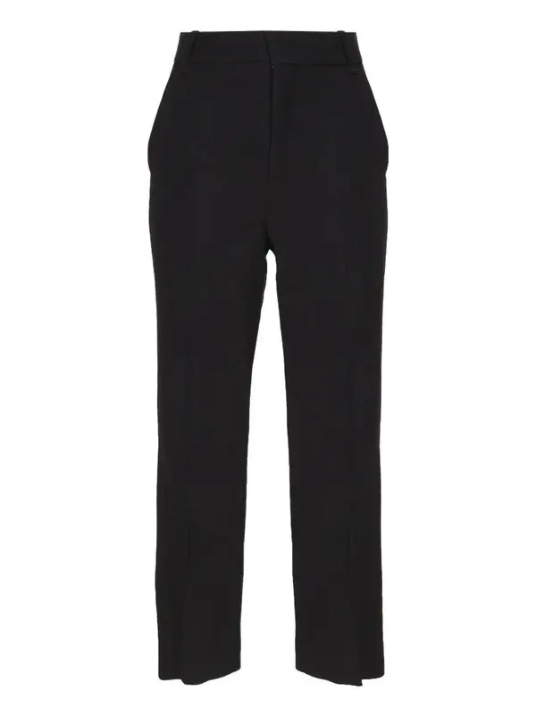 Chloé Cropped Tailored Trousers - Black