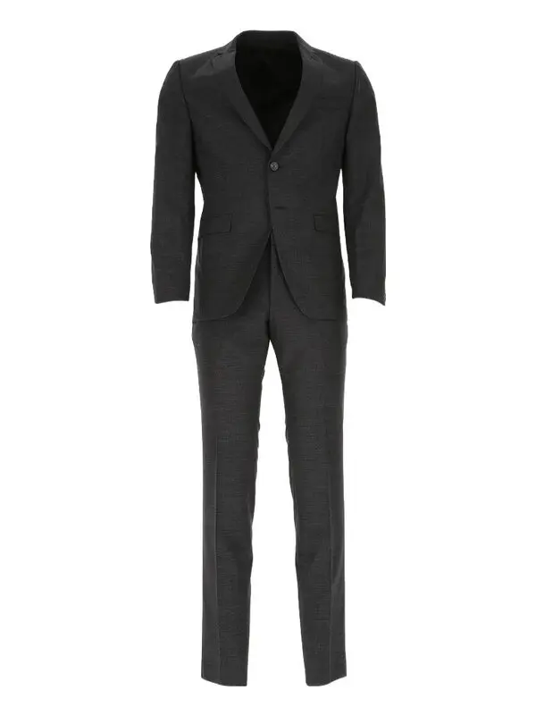 Hugo Boss Lapel Long-sleeved Suit - Black