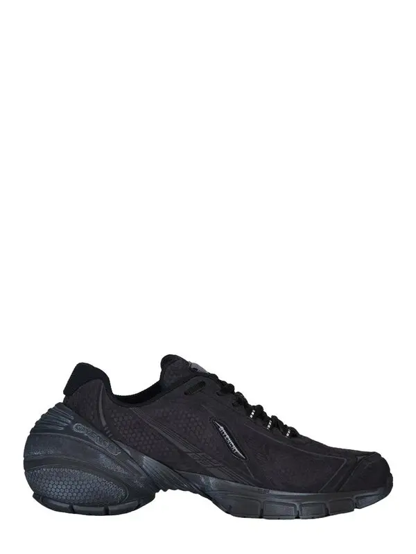 Givenchy Suede Runner Sneakers With Distressed Effect - Black