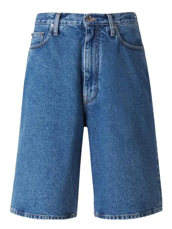 Off-White Arrows Denim Shorts - Blue