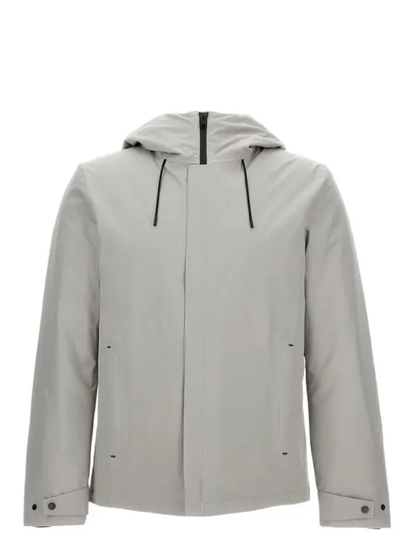 Woolrich Hooded Drawstring Jacket - Gray