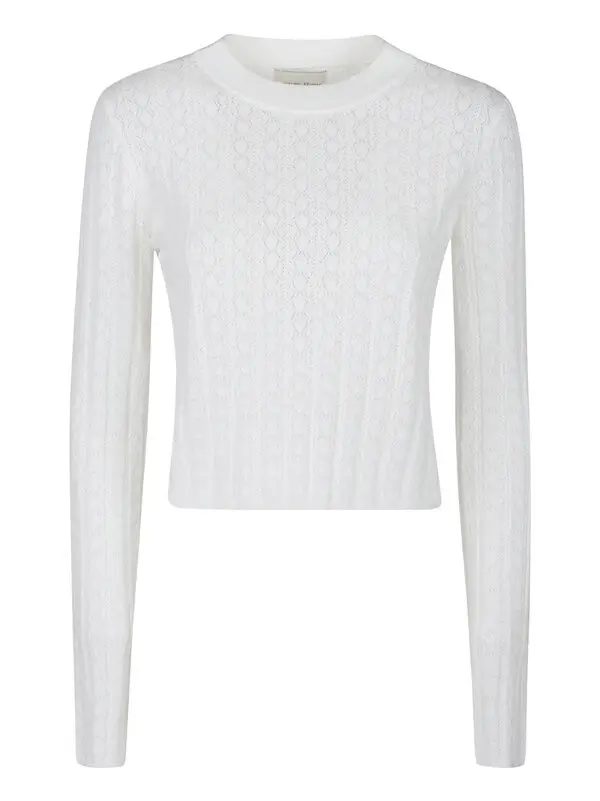 LOULOU STUDIO Tinos Knit Sweater - Ivory