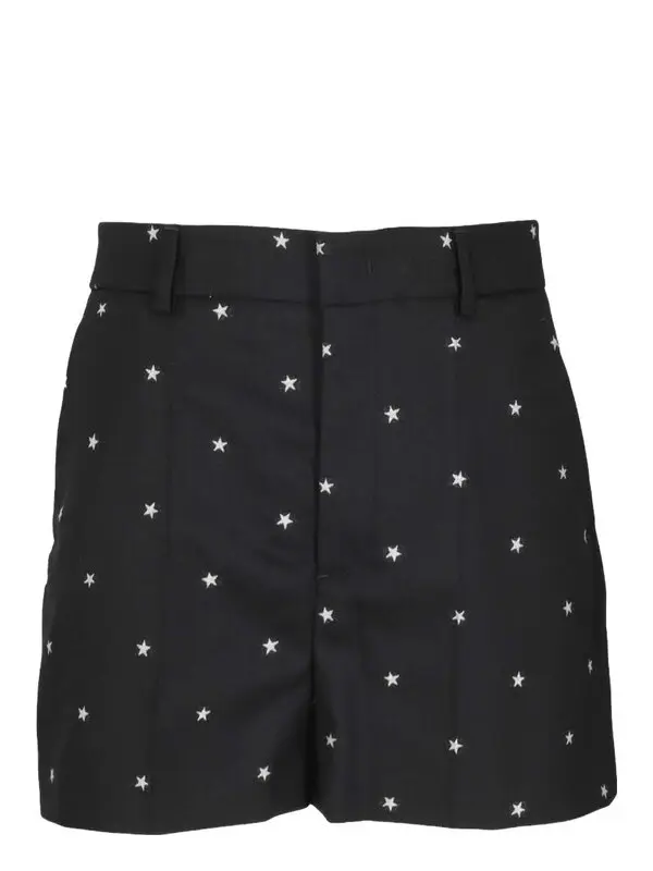 Red Valentino Star Jacquard Shorts - Black