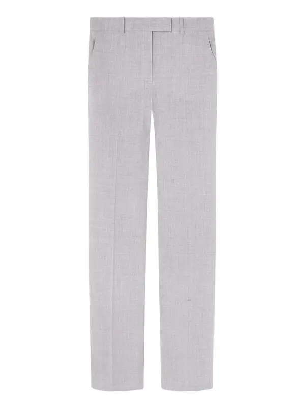 Versace Tailored Straight-leg Trousers With Medusa '95 Hardware - Grey
