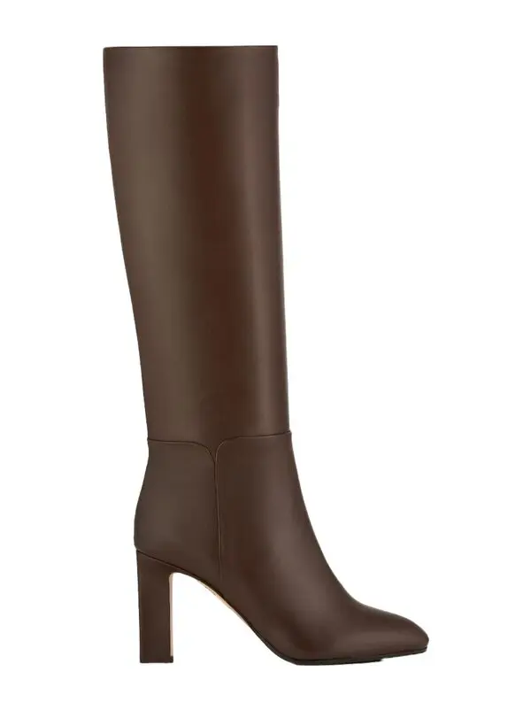AQUAZZURA Mid-heeled Round Toe Boots - Brown