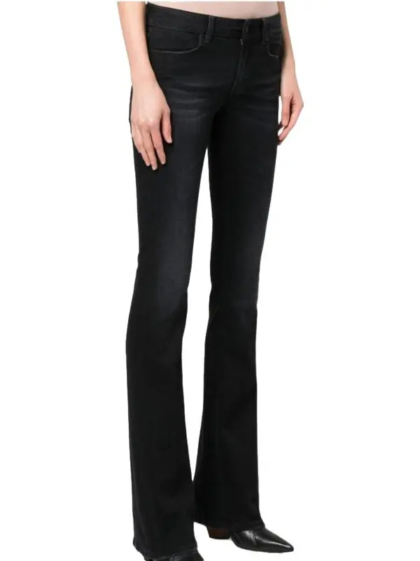 DONDUP Skinny Flared Jeans - Black