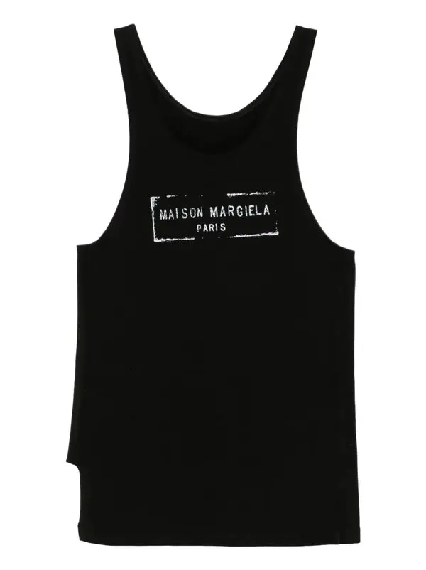 MAISON MARGIELA Printed Tank Top - Black