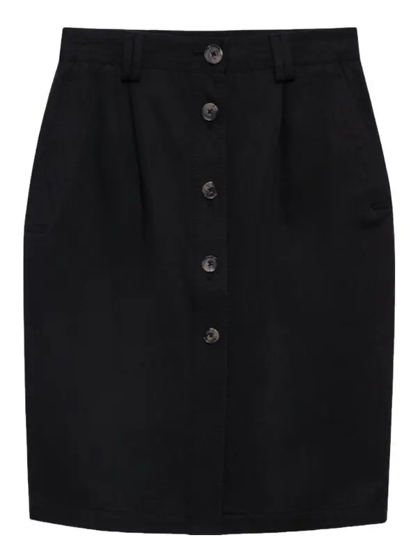 ANINE BING Belt Loop Skirt - Black