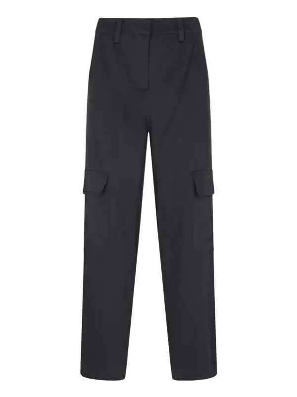 Michael Kors Satin High Waist Trousers - Black