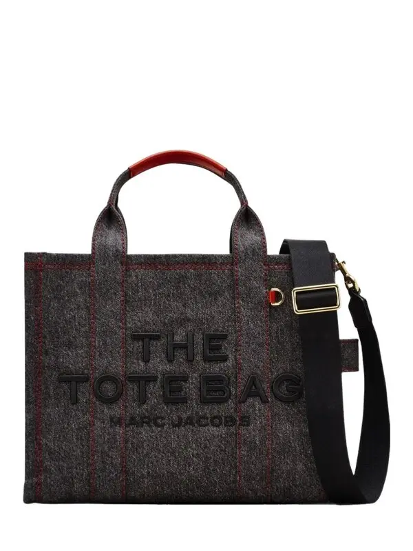 Marc Jacobs Denim Medium Tote Bag - Black
