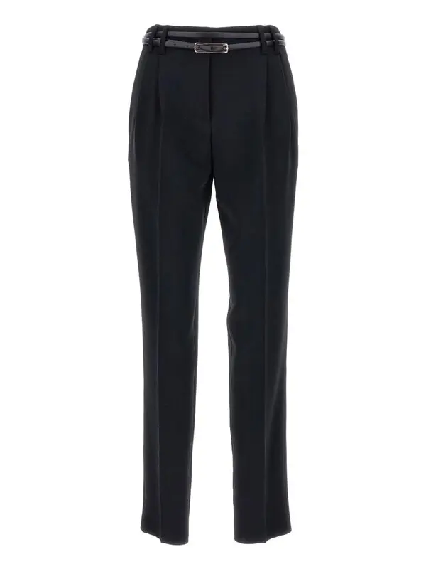 Max Mara Belt Loops Slacks - Black
