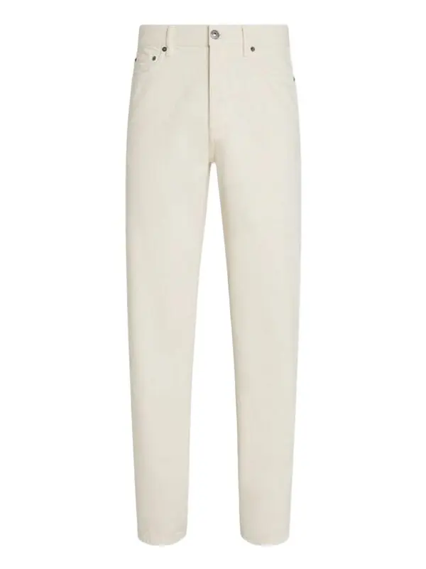 Zegna Stone-washed Roccia Jeans - White