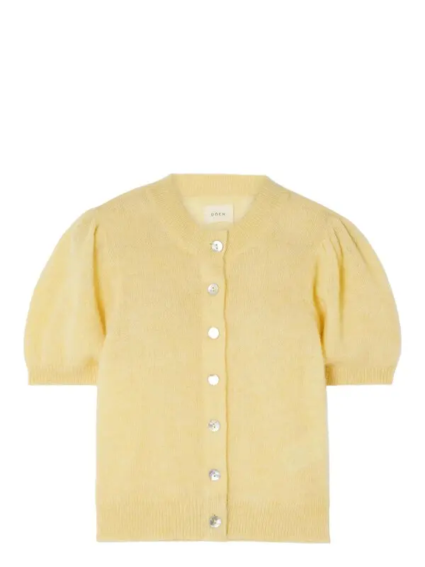 DÔEN Short Sleeve Cardigan - Nude