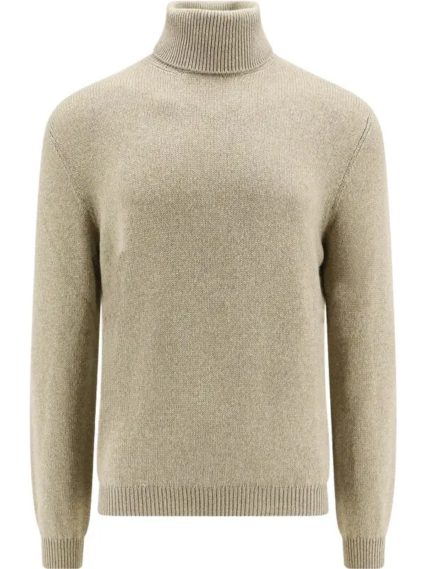 Loro Piana Roll-neck Long-sleeved Jumper - Nude