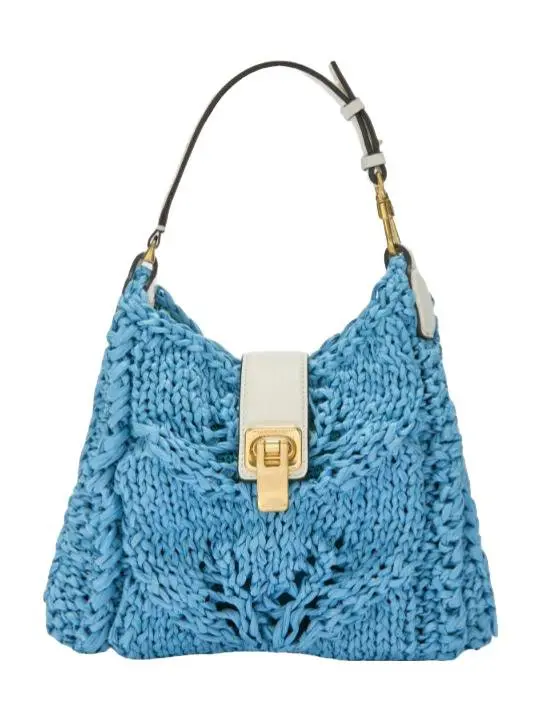 Ermanno Scervino Mini Hobo Bag - Powder Blue