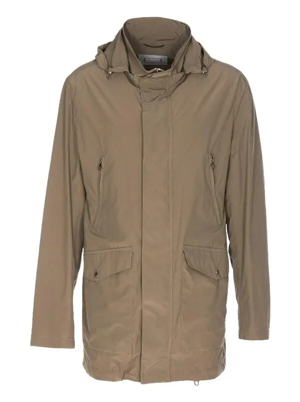 Brunello Cucinelli Hooded Waterproof Jacket - Brown