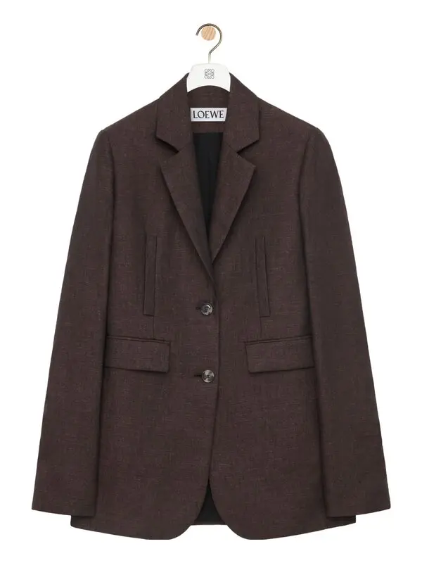 Loewe Single Breasted Jacket - Brown