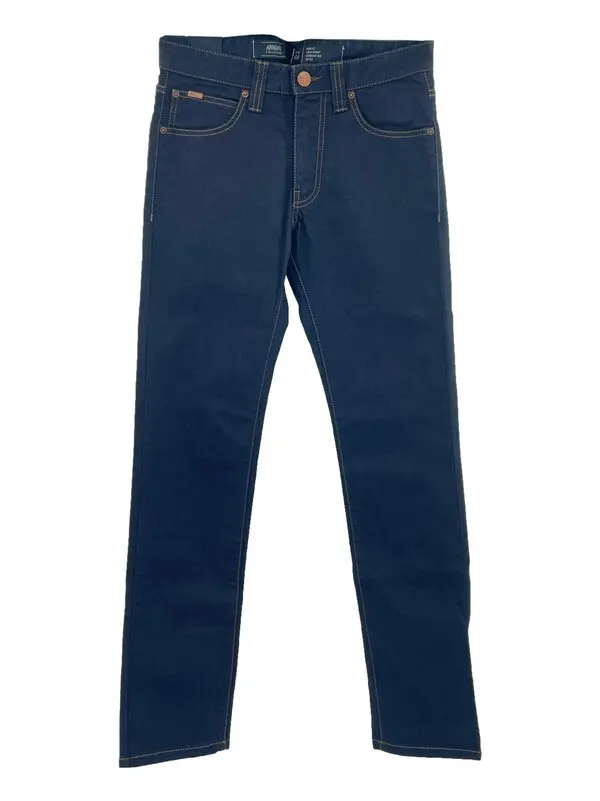 Emporio Armani Five-pocket Jeans With Contrasting Stitching - Blue