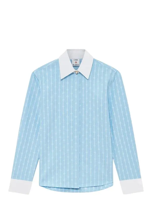 Casablanca Laurel Shirt - Blue
