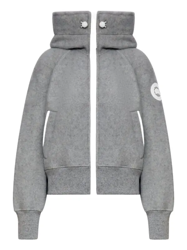 Canada Goose Zip-up Hooded Hoodie - Gray