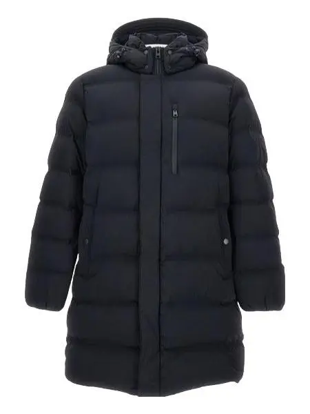 Woolrich Padded Hooded Coat - Black