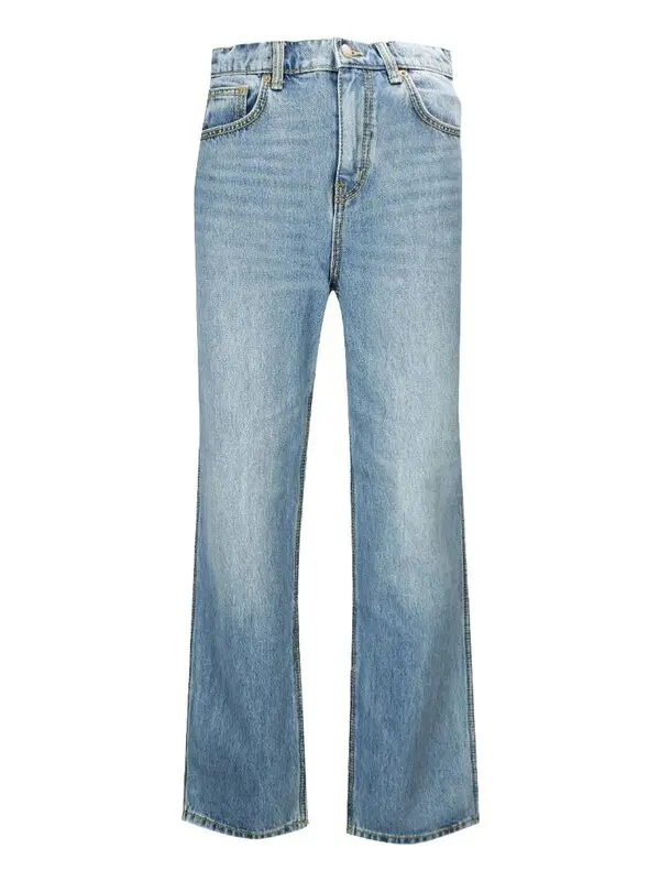 Tory Burch High-rise Straight-leg Jeans - Blue
