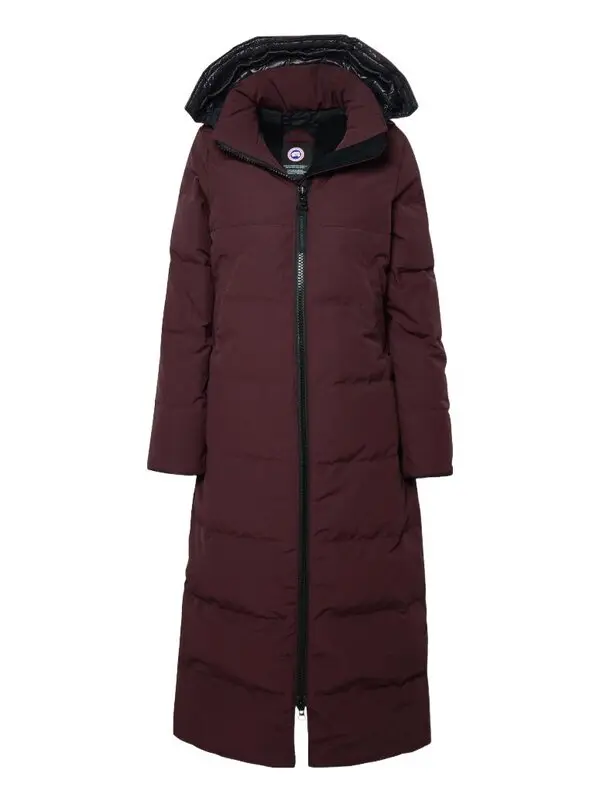 Canada Goose Mystique Zip-up Long Padded Coat - Deep Red