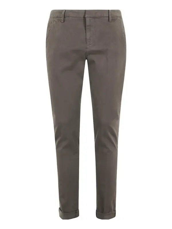 DONDUP Cuffed-hem Chinos - Black