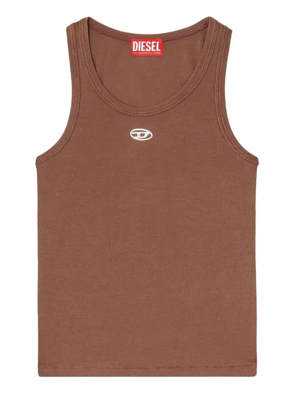 DIESEL® Ribbed Tank Top - Brown
