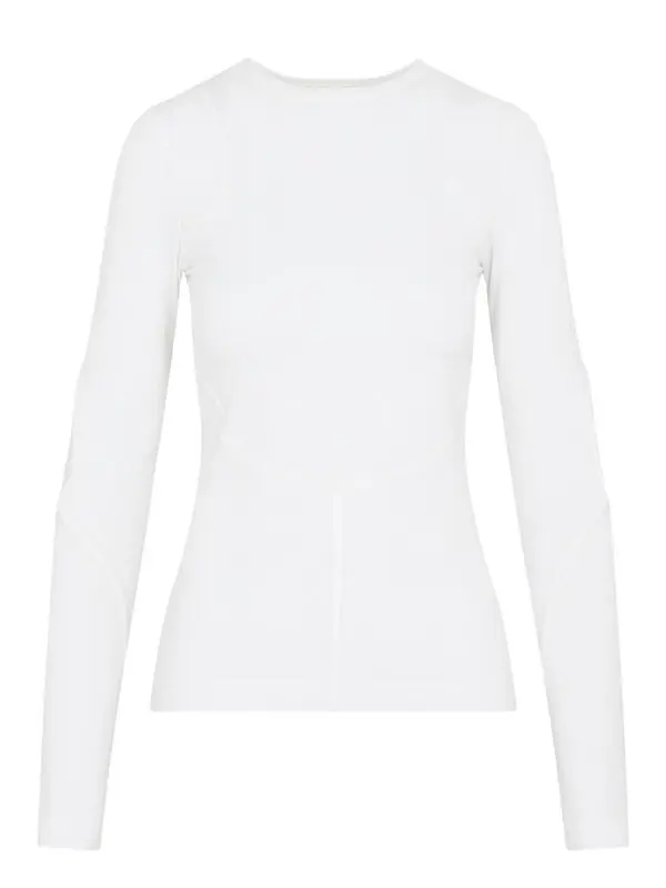 Givenchy Cut-out Knit Long Sleeve Top - White