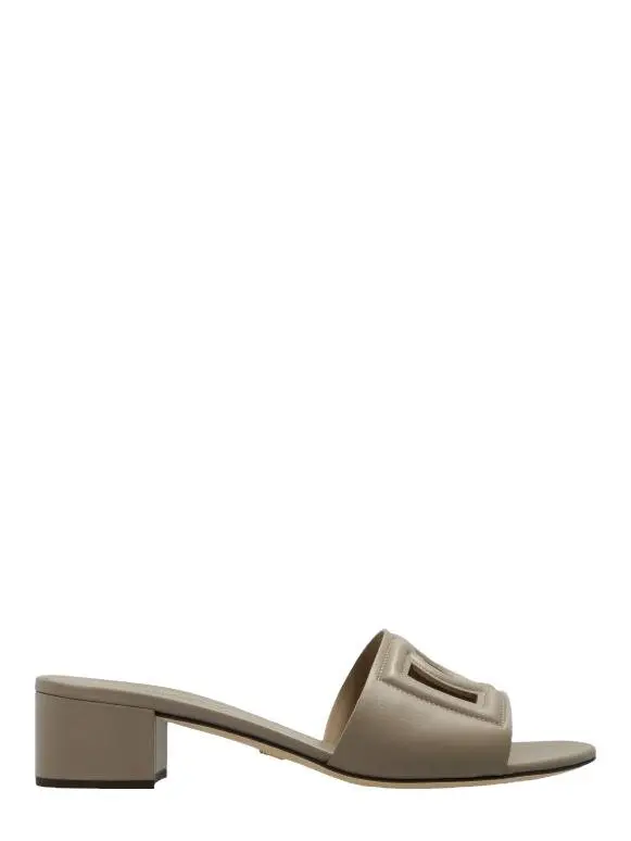Dolce & Gabbana Open-toe Cut-out Logo Slides - Multicolor