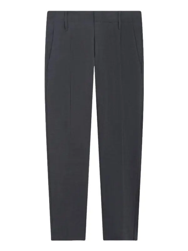 DONDUP Tapered Trousers With Pleats - Black