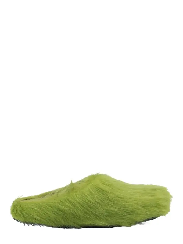 Marni Fussbett Slip-on Flat Mules - Green