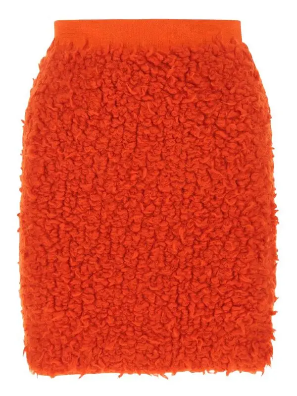 Bottega Veneta Elasticated Waistband Mini Skirt - Red