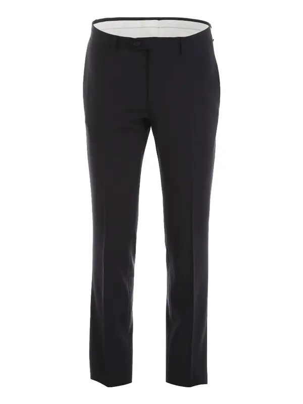 Zegna Straight Leg Tailored Trousers - Black