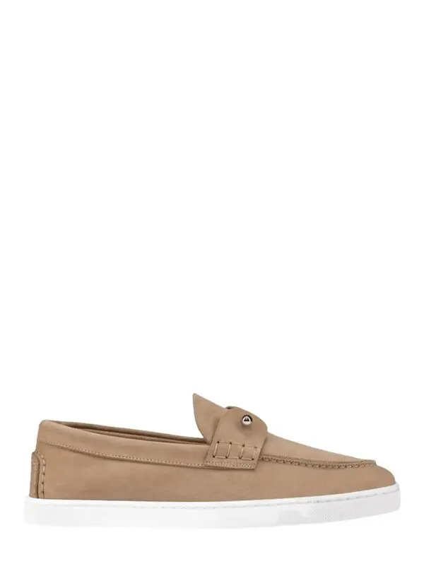 CHRISTIAN LOUBOUTIN Chambeliboat Slip-on Boat Shoes - Nude