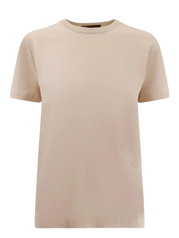 Loro Piana Ribbed Round Neck T-shirt - Nude