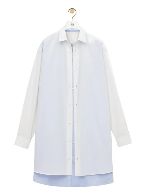 Loewe Double Layered Shirt Dress - White