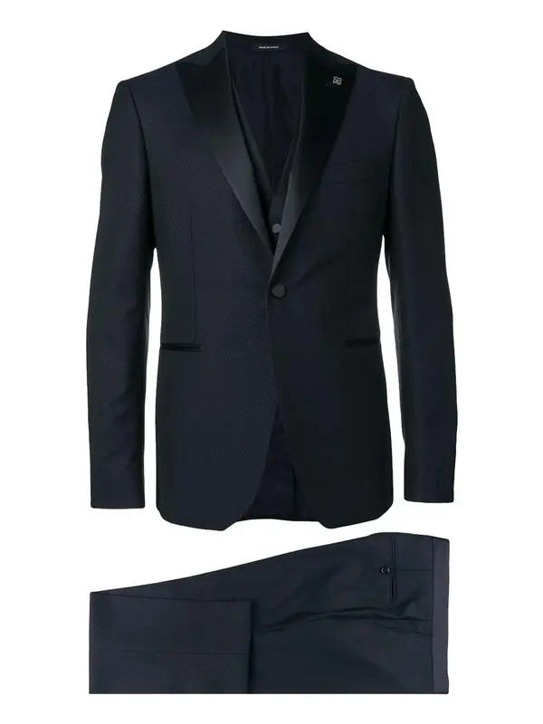 Tagliatore Three-piece Tuxedo - Black