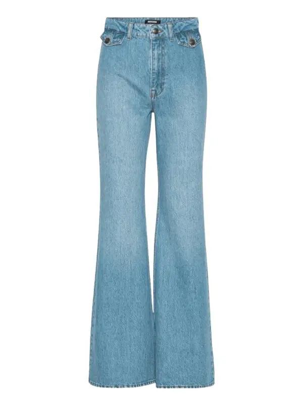 ROTATE BY BIRGER CHRISTENSEN High-waisted Flared Jeans - Blue