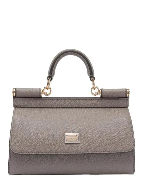 Dolce & Gabbana Sicily Top Handle Shoulder Bag - Gray