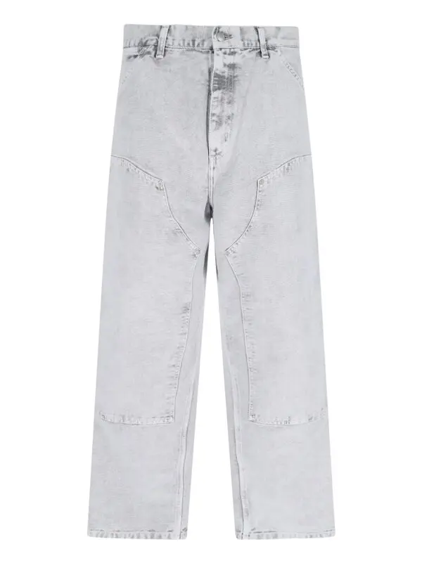 Carhartt Work In Progress Double Knee Pants - White
