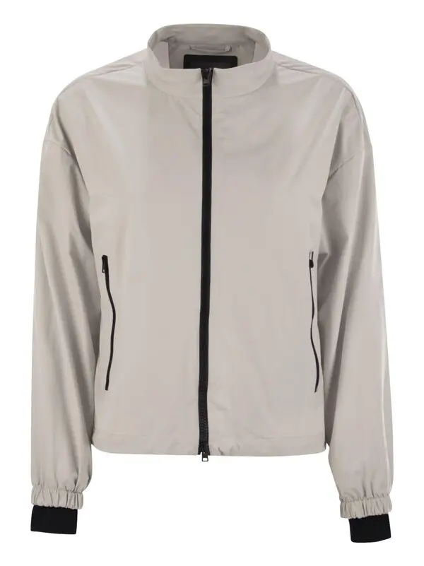 Herno Zip-up Bomber Jacket - Nude