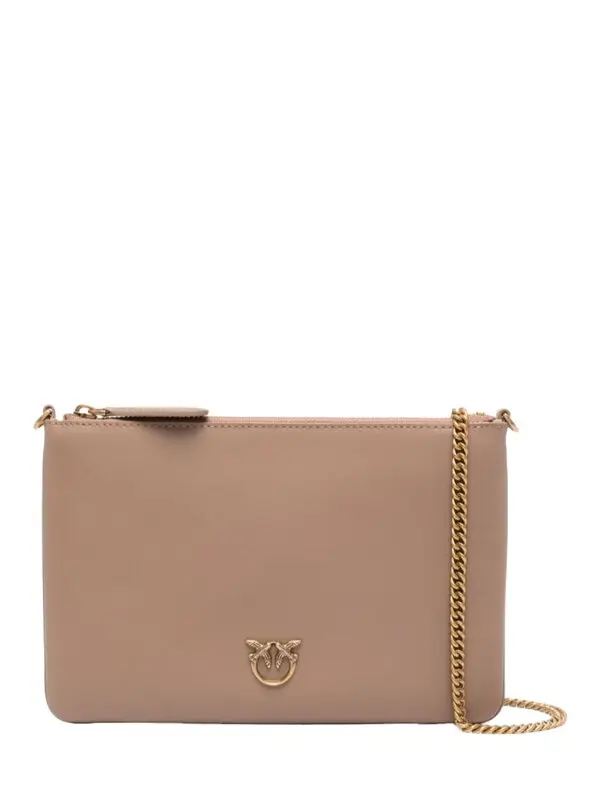 Pinko Flat Love Simply Crossbody Bag - Nude