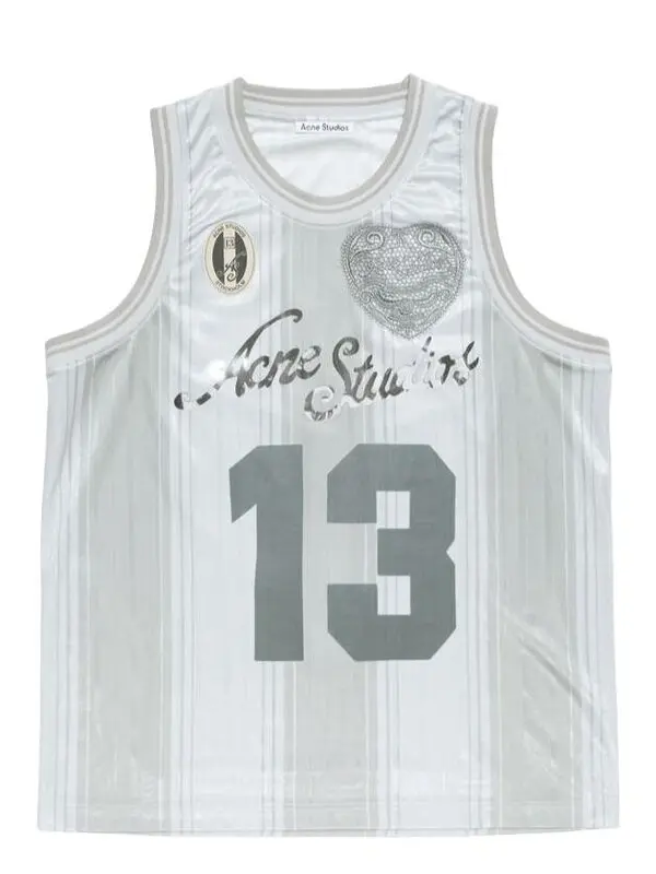 Acne Studios Sleeveless Sports Jersey Tank Top - Grey