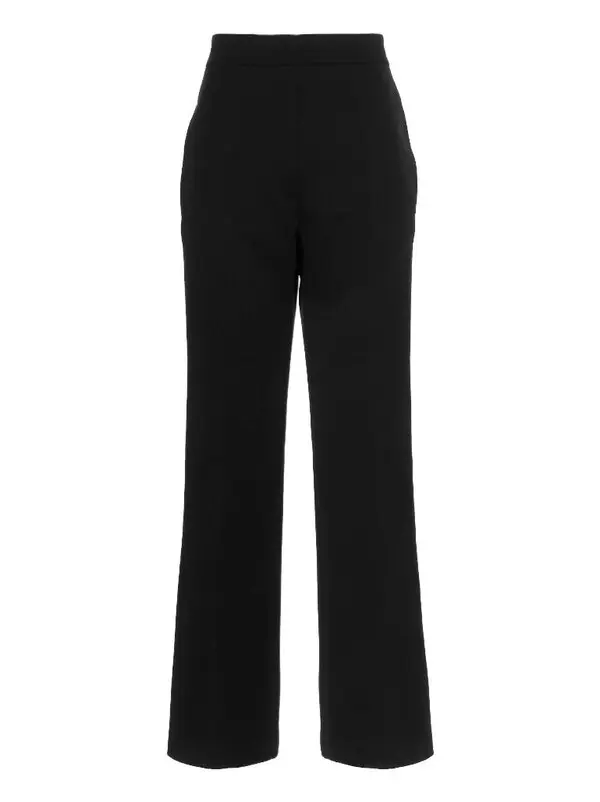 JIL SANDER Straight-leg Tailored Wool Trousers - Black