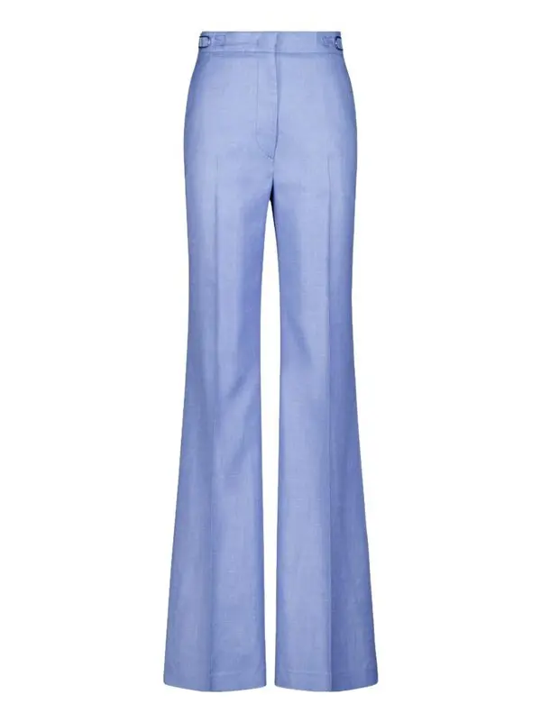 Gabriela Hearst High-waist Flared Trousers - Blue
