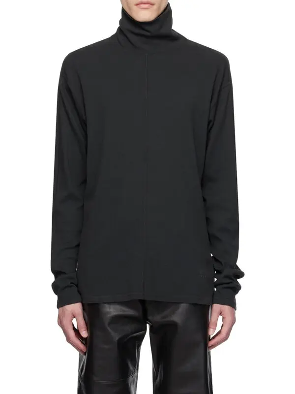 MAISON MARGIELA Ribbed-knit Roll Neck Jumper - Black