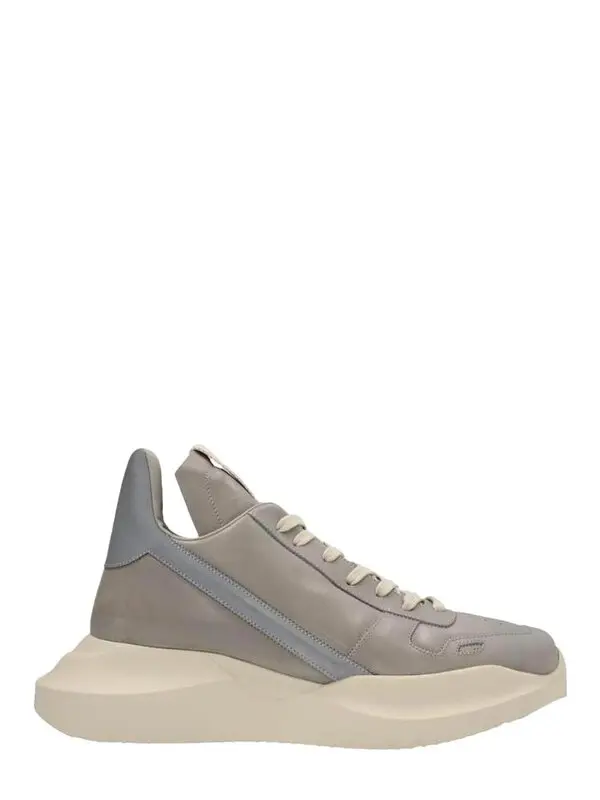 Rick Owens Multi-panel Lace-up Sneakers - Gray